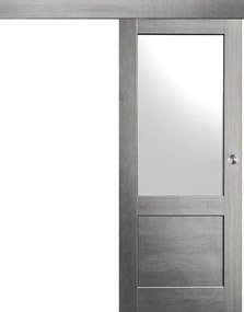 posuvné interiérové dveře na stěnu vasco doors LISBONA model 7 Průchozí rozměr: 70 x 197 cm, Orientace dveří: Levé dveře, Dekor: Dub skandinávský