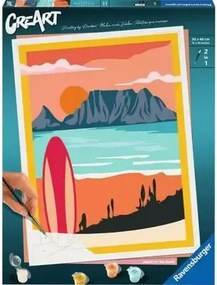 Ravensburger CreArt Západ slunce na pláži – malování podle čísel / od