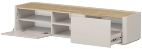 TV stolek Elivo 170 cm - kašmírová / dub olejovaný