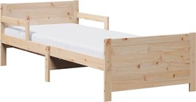 Rám postele s rozšiřovací matrací s čelo Hnědá 80 x 200 cm 3385958