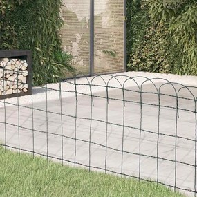 Zahradní plot práškované železo 25 x 0,65 m 141074