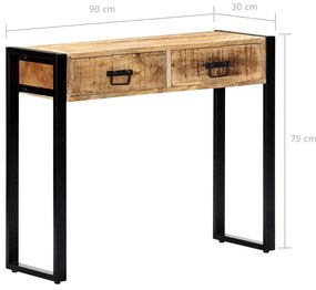 vidaXL Marketos Konzolový stolek 90 x 30 x 75 cm masivní mangovníkové dřevo