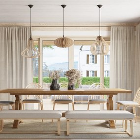 Sollux Lighting Závěsné svítidlo APRILLA dřevo