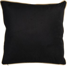 Černý sametový polštář s čápy - 45*45 cm