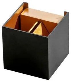 Designové nástěnné svítidlo Leticia černé/zlaté