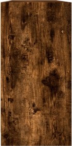 Knihovna s dvířky kouřový dub 204 x 37 x 75 cm kompozitní dřevo 3206535