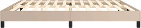 Rám postele s boxspringem cappuccino 200x200 cm umělá kůže 3120723