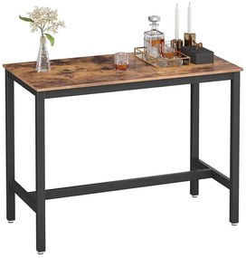 Artenat Barový stůl Stella, 120 cm, hnědá / černá