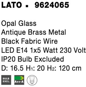 Retro lustr Lato 16 zlaté