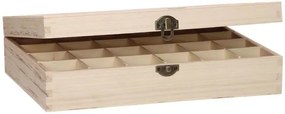 Playwood Dřevěná krabička s 24 přihrádkami