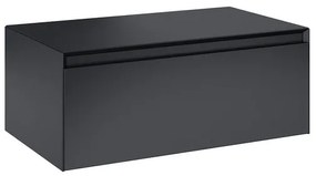 LOTOSAN Akra skříňka s deskou SLIM 80cm, černá matná AQ LN8934
