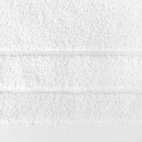 Klasický bílý ručník Damla s jemným pásem 30x50 cm Rozměr: 70 x 140 cm