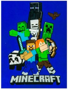 Carbotex Dětská deka Minecraft Time to Mine, 100 x 140 cm