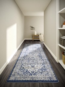 Villeroy & Boch, Běhoun Villeroy & Boch 106122 Cream, Blue, 80x240, modrá, ložnice