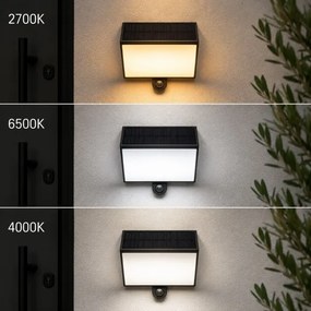 Brilliant - LED Solární nástěnné svítidlo SIERRA LED/6W/3,7V 2000 mAh IP54 černá