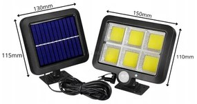 Solární LED lampa 120 COB