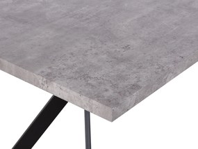 Jídelní stůl s betonovým efektem 160 x 90 cm šedý/černý BENSON Beliani