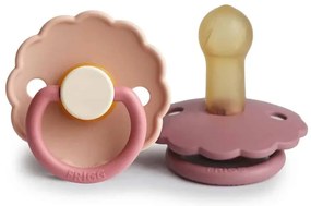 Frigg Dudlík Frigg Daisy 2-pack kaučuk vel.2 Peony/Cedar