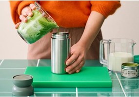 Termo hrnek z nerezové oceli ve stříbrné barvě/šalvějově zelený 350 ml Ellipse – Mepal