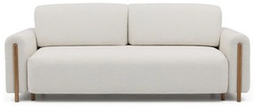 Slonovinová rozkládací/s úložným prostorem pohovka z textilie bouclé 244 cm Arcadova - II. jakost – ELTAP