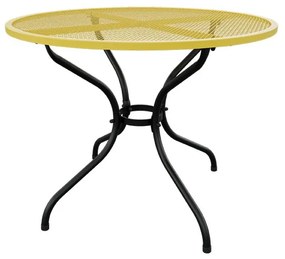 Unikov Zahradní stůl Tako 105 kulatý Barva nátěru: Černá - RAL 9005 - Žlutá - RAL 1023