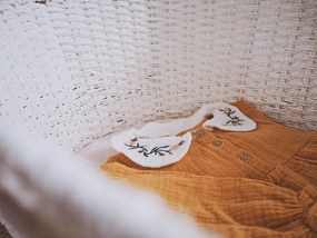 Ahojbaby Mojžíšův košík pro miminko Paper Dream white + matrace