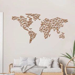 dřevo života Dřevěná mapa světa TRIANGLE Barevný vzor: Černá, Velikost map: 152x80