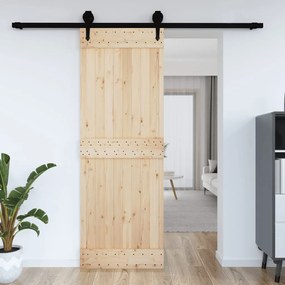 Dveře NARVIK 80 x 210 cm masivní borové dřevo - Default Title