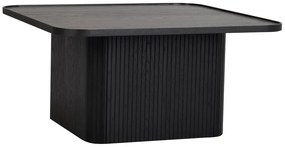 Černý dubový konferenční stolek Rowico Andy L, 80 cm