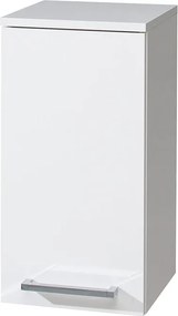 Mereo Mereo, Bino koupelnová skříňka horní, 63 cm, levá, bílá, dub, CN665