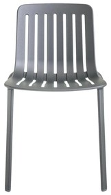 MAGIS - Židle PLATO - šedá metalická