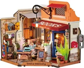 RoboTime Miniatura domečku Knihkupectví na rohu