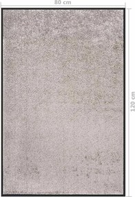 Rohožka šedá 80 x 120 cm 331591