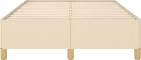 Rám postele bez matrací krémově 120x190 cm textil 3269643