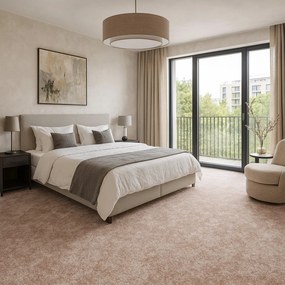Condor Carpets, Metrážový koberec Serena 6682, na míru, šíře 4m,5m, růžová, filc, ložnice