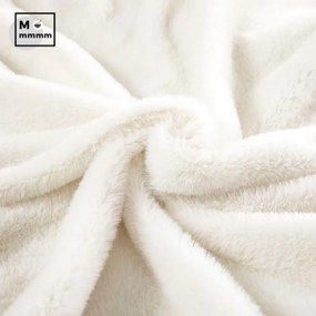 Plyšové elastické potahy na zadní polštáře pohovky a na malý polštářek Barva: Bílá, Velikost: Potah na malý polštářek (45x45)