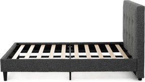 Manželská postel šedá 160x200 cm BED-M160 GREY2