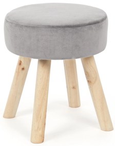 BIZZOTTO Pouf ADELINE šedý 0748161
