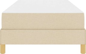 Postel s boxspringem s matrací Krémová 90 x 190 cm textil 3398533