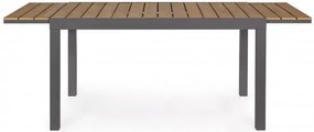 BIZZOTTO Rozkládací zahradní stůl ELIAS 140x90 cm antracit 0662179