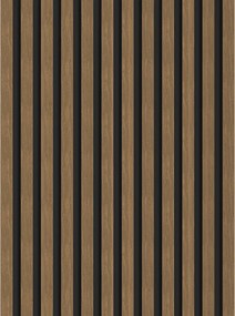 Mexen Lam-B, akustické stěnové lamely 275 × 30 cm, HDF deska 4 mm, technická dýha, ořech přírodní, S100-275307-3015-016