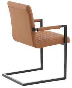 Jídelní židle Art, 2ks, hnědá, S54xD63xV88