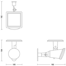 Philips - LED Solární nástěnné svítidlo JIVIX LED/1,4W/3,7V 1800 mAh IP44