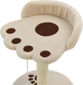 Škrabadlo pro kočky sisalové sloupky 40 cm béžové a hnědé 170542
