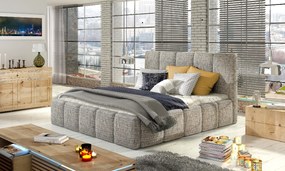 Eltap Čalouněná postel Edvige s úložným prostorem Materiál a barva potahu: Berlin 01 - šedá, Rozměry (cm): 140x200