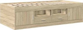 Válenda se zásuvkami bez matrace dub sonoma 75 x 190 cm 3280260