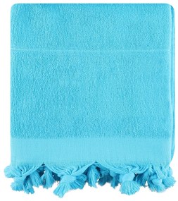 L´essentiel Maison Plážový ručník Fouta Monaco - Turquoise, Tyrkysová