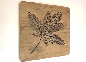 Li-Go "List javoru" světelný obraz 230V 62x62 cm provedení povrchu: bříza