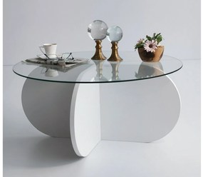 Designový konferenční stolek Jameela 75 cm bílý