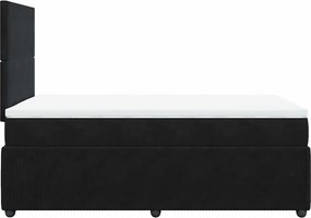 Box spring postel s matrací černá 120 x 190 cm samet 3294582